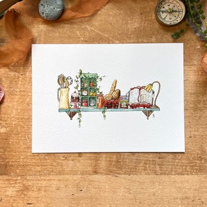The Mini Baker's Shelf Giclée Print - Etsy