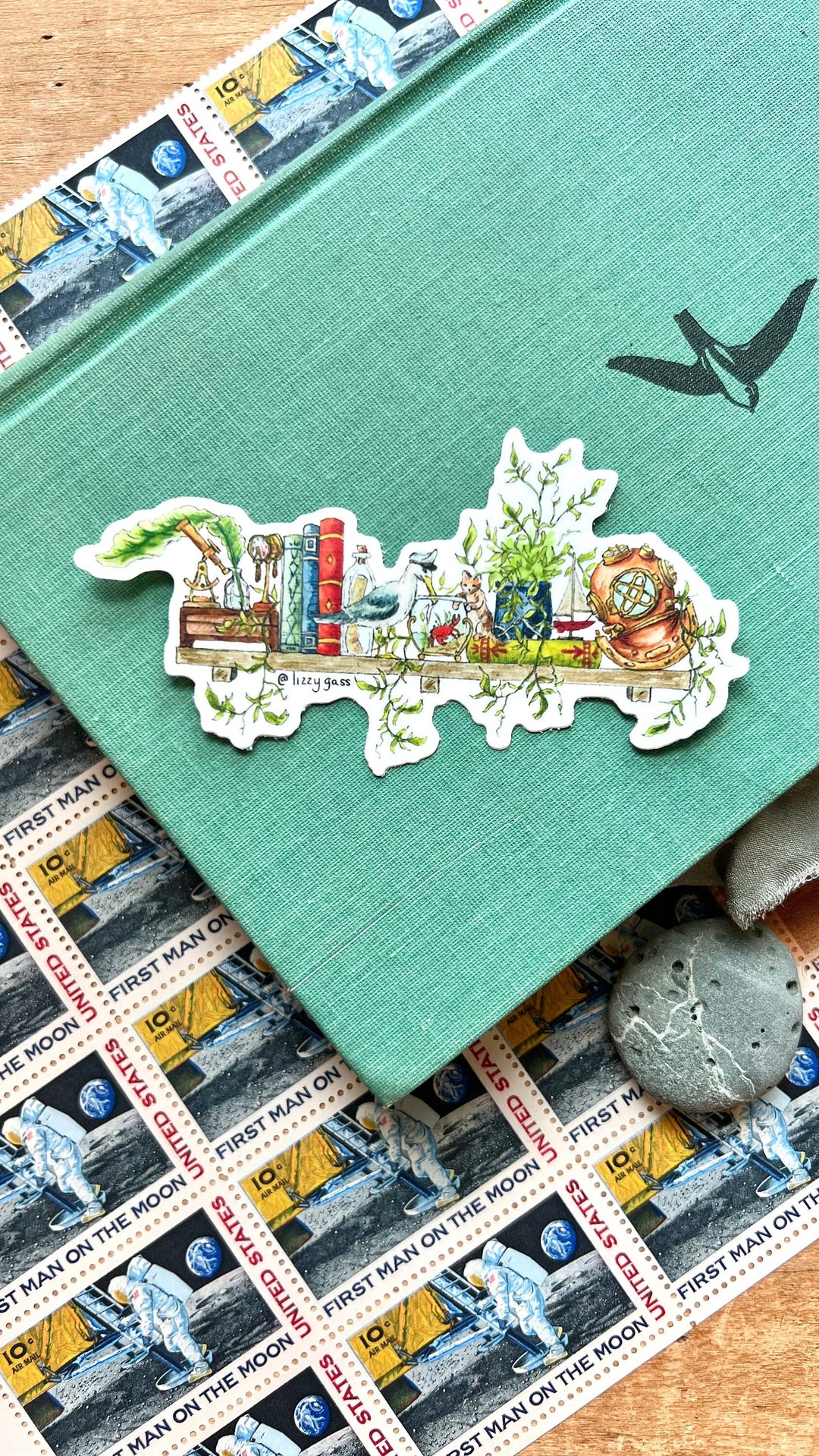 The Mini Sailor's Shelf Sticker - Etsy