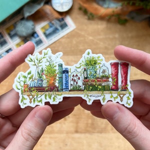 The Mini Botanist's Shelf Sticker - Etsy