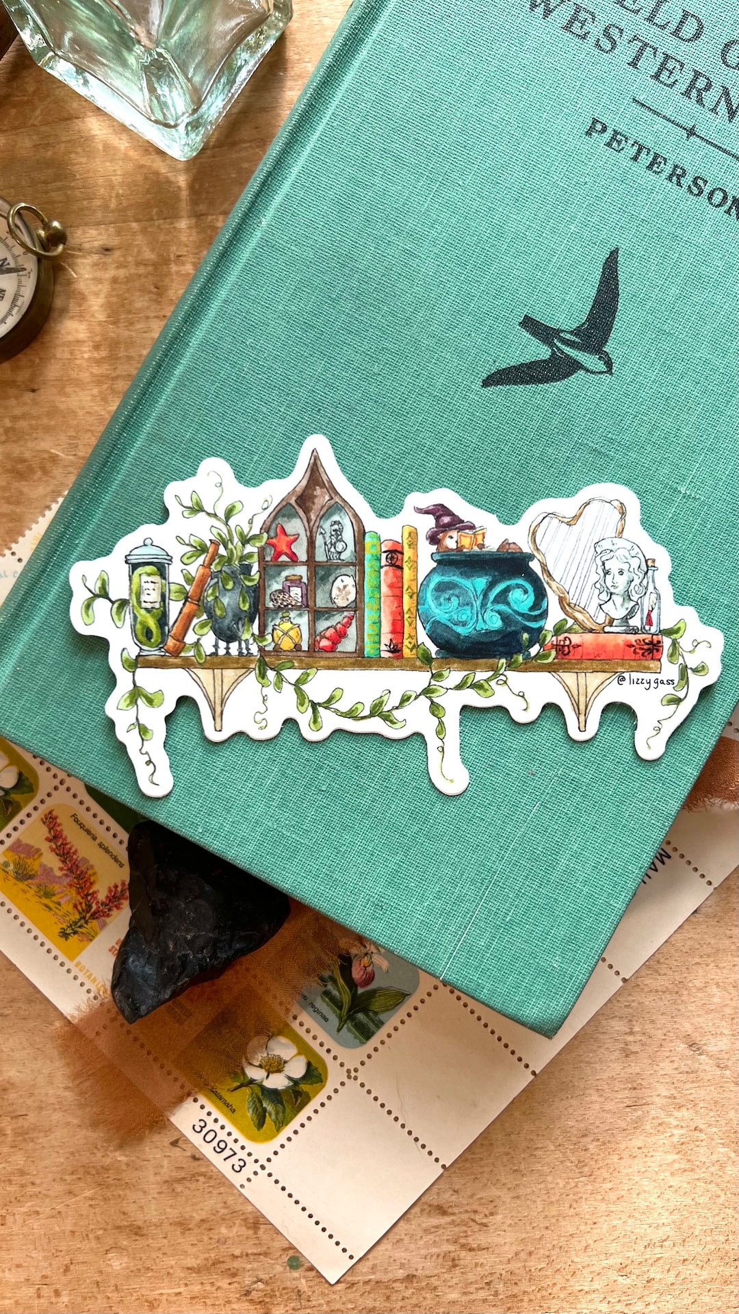 The Mini Sea Witch's Shelf Sticker - Etsy