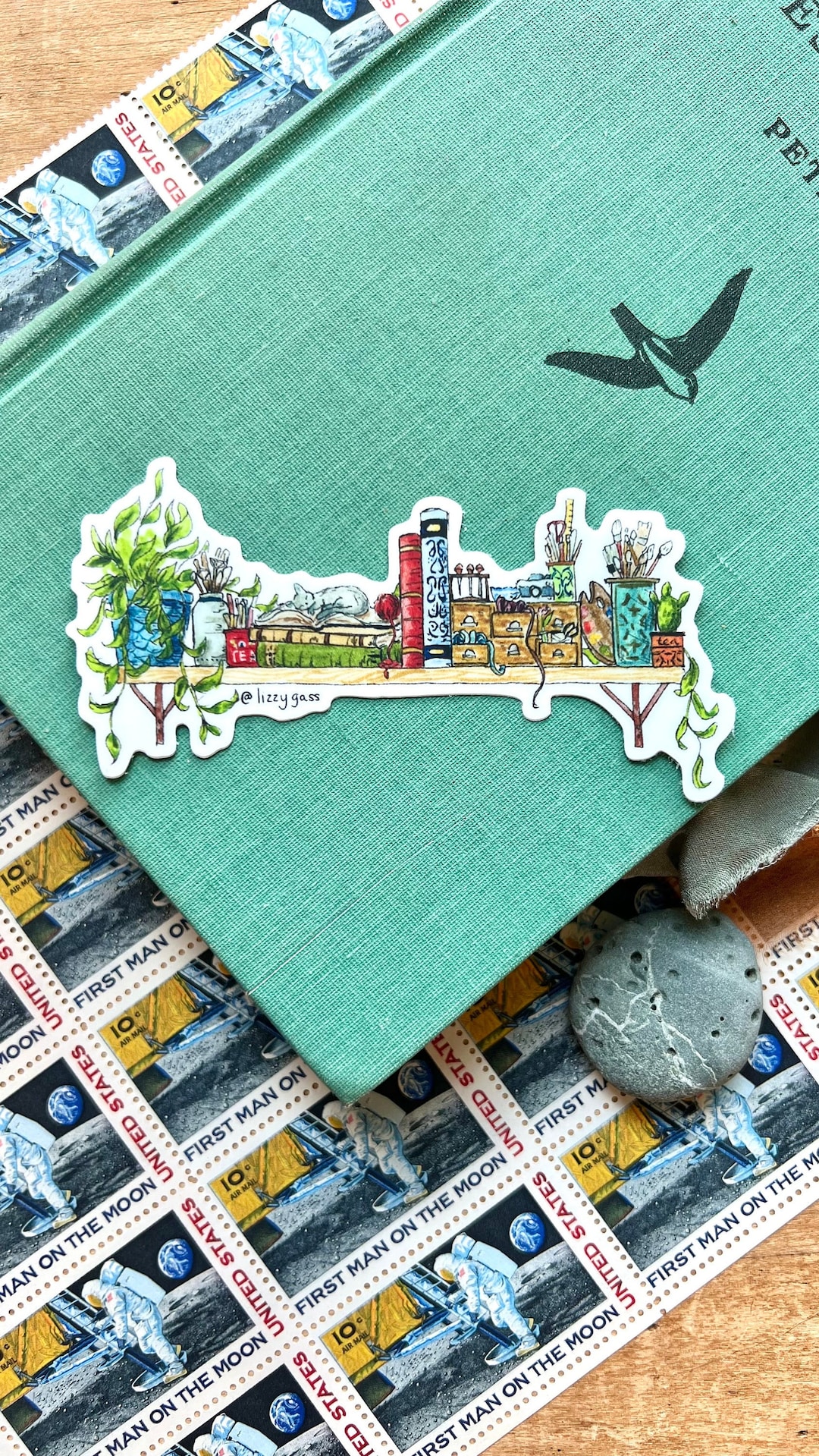 The Mini Artist's Shelf Sticker - Etsy