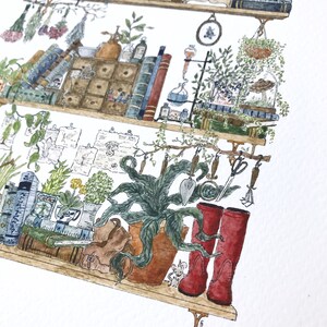 The Botanist's Shelves Giclée Print - 8x10" - Etsy