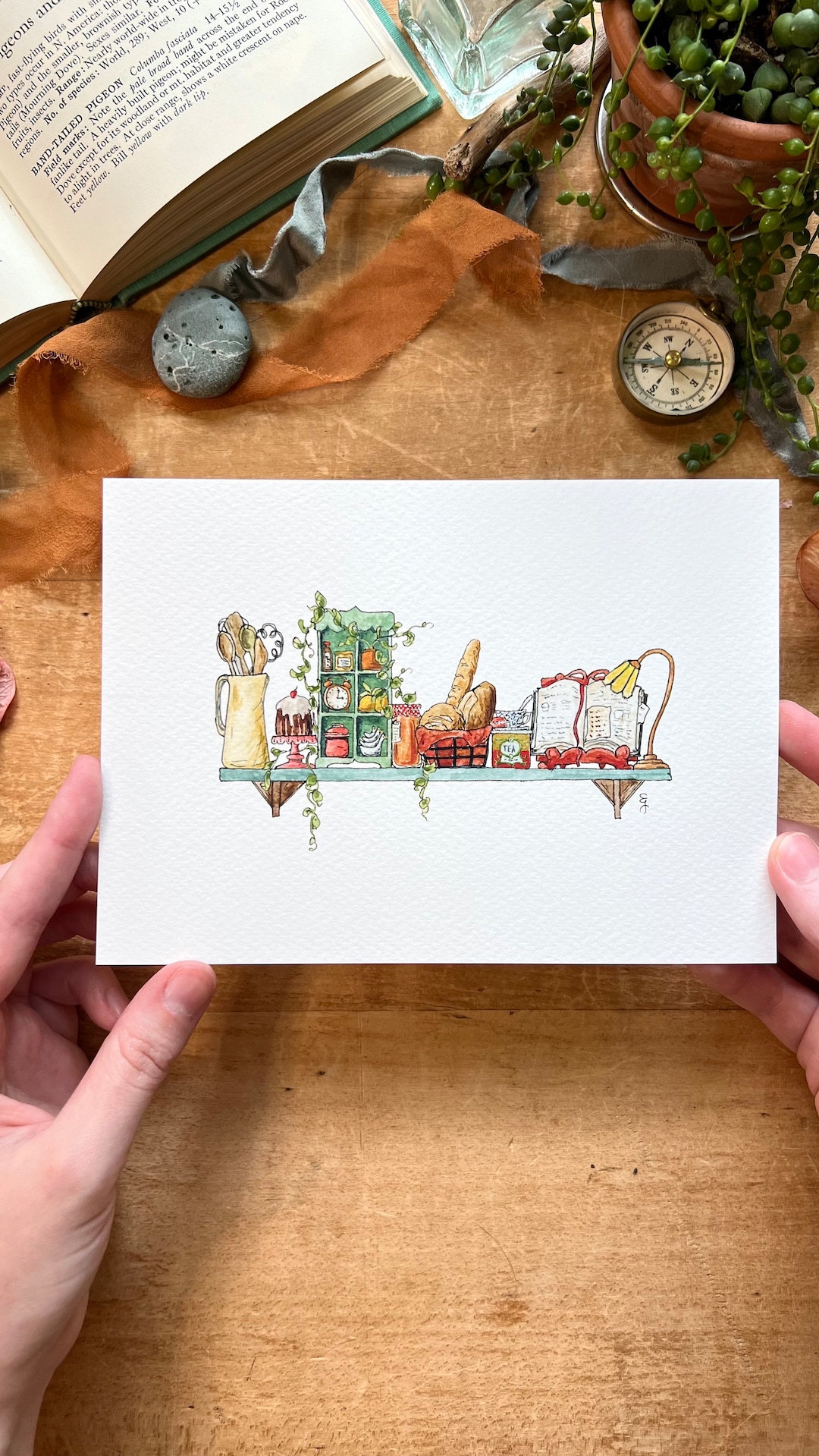 The Mini Baker's Shelf Giclée Print - Etsy