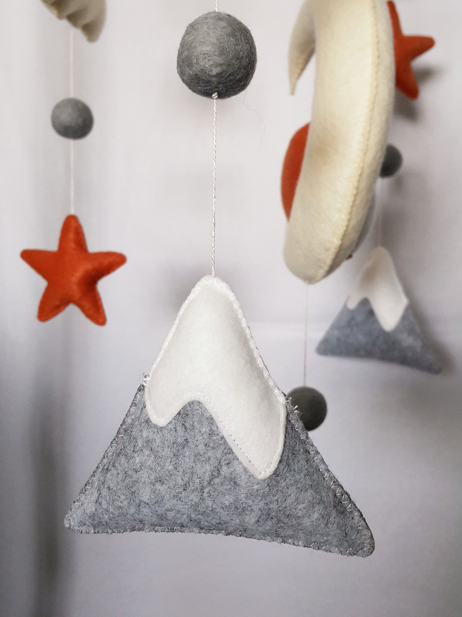 Baby Crib Mobile Fox Mobile Felt Mobile Fuchs Mobile Mobile | Etsy