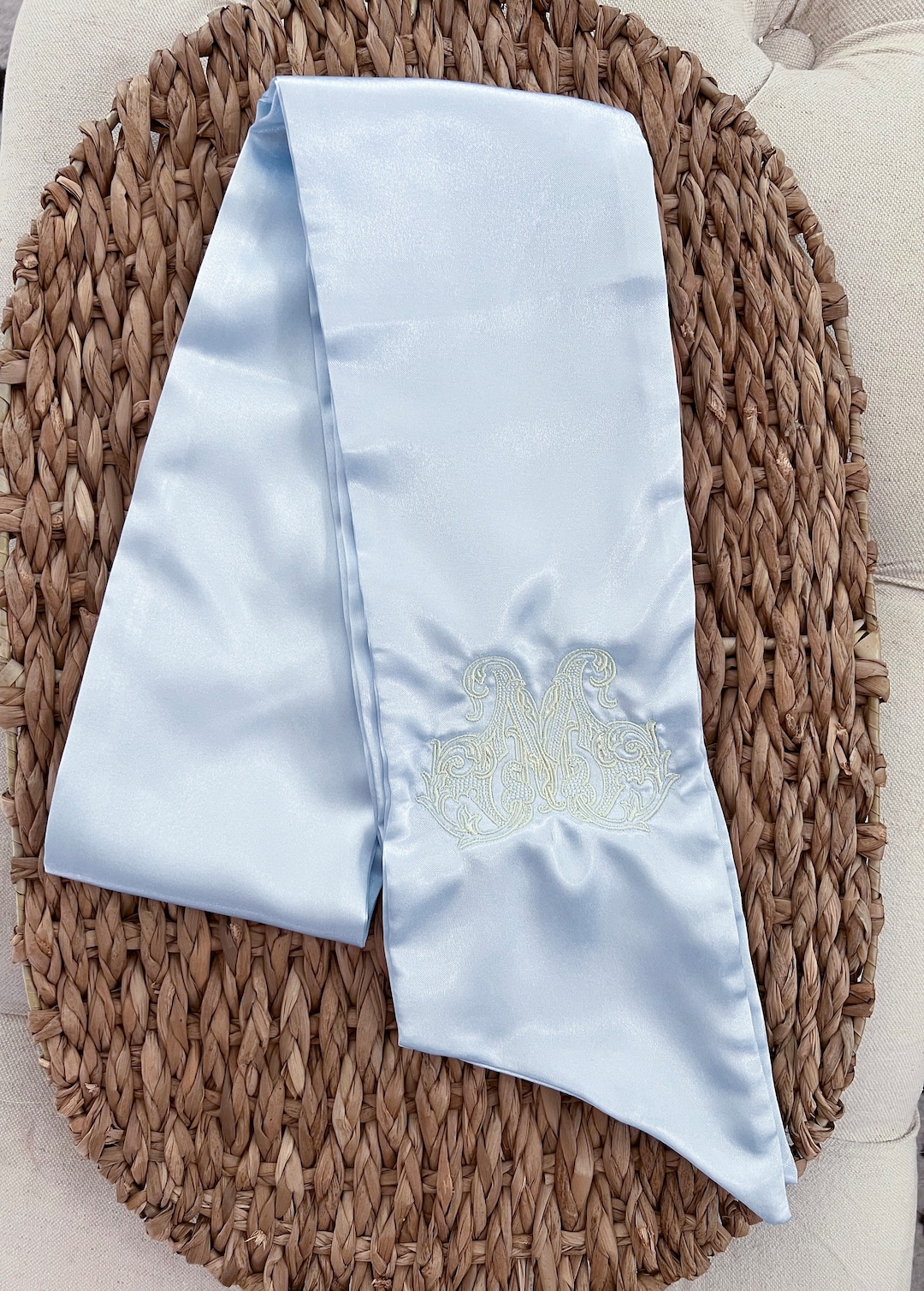 Light Blue Satin Sash Bridesmaids Sash Bridal Sash Something Blue ...
