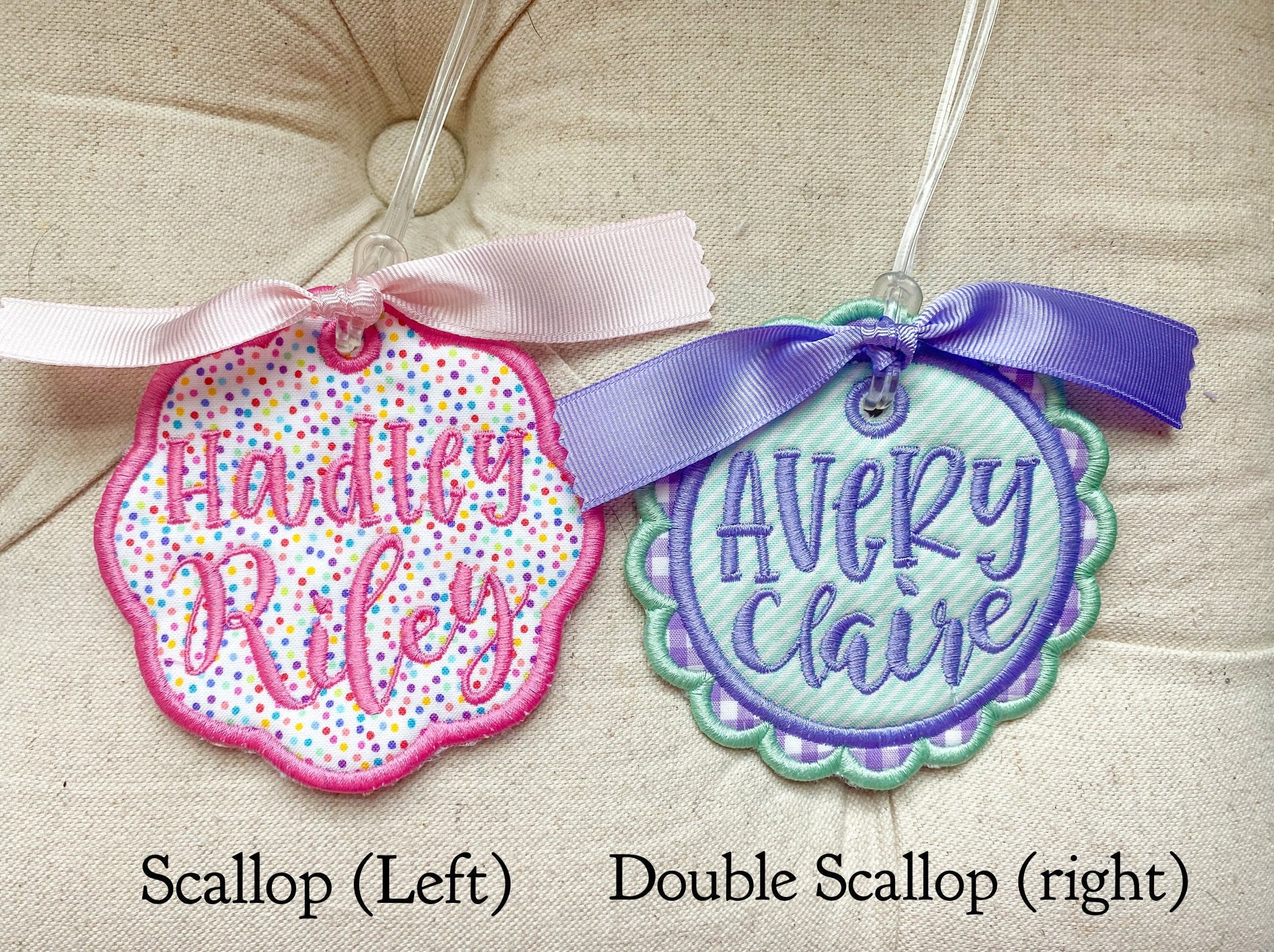 Backpack Name Tag Bag Tags Luggage Tag Fabric Name Tag Fabric | Etsy