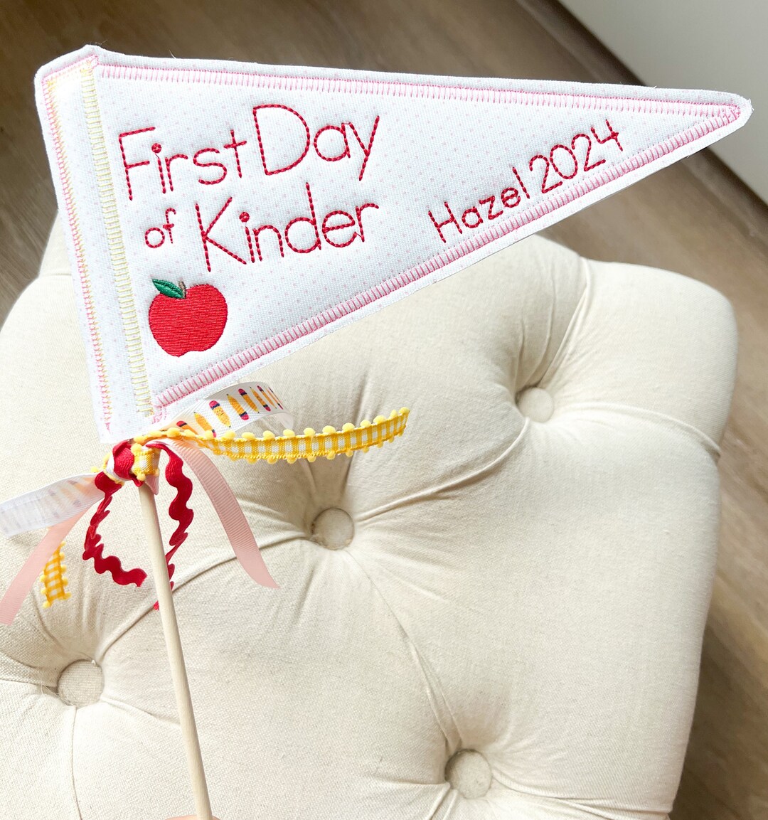 Back to School Flag Back to School Pennant Grandmillennial Back to ...