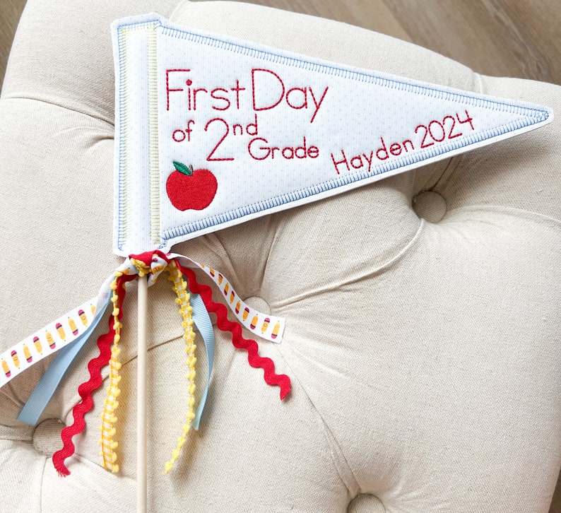 Back to School Flag Back to School Pennant Grandmillennial Back to ...