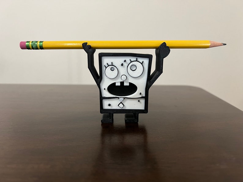 Doodlebob Pen/pencil Holder 3D Printed original Designer - Etsy Doodlebob Pen/pencil Holder 3D Printed original Designer - Etsy