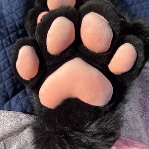 Black Costume, Cosplay, Fursuit Paws - Etsy