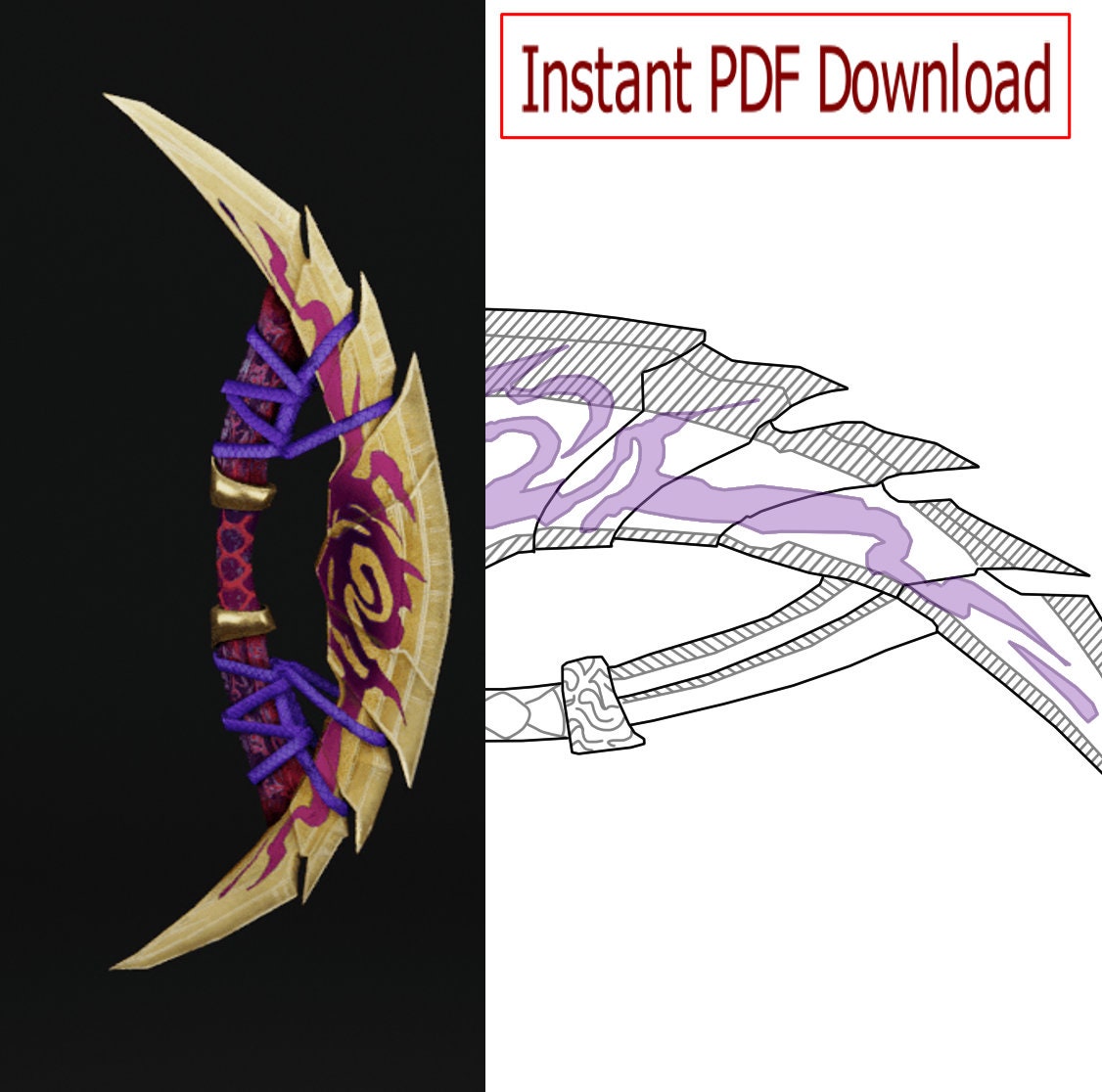 Sinister Blades Monster Hunter Rise Pattern - Etsy
