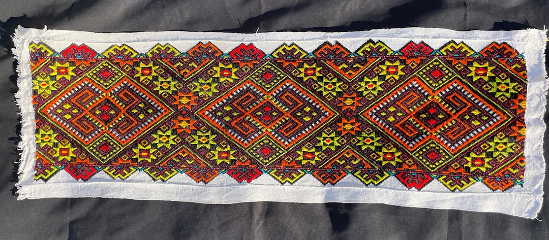 Very Old Ukrainian Hutsul Embroidery Gorgeous Colors Perfect Condition ...