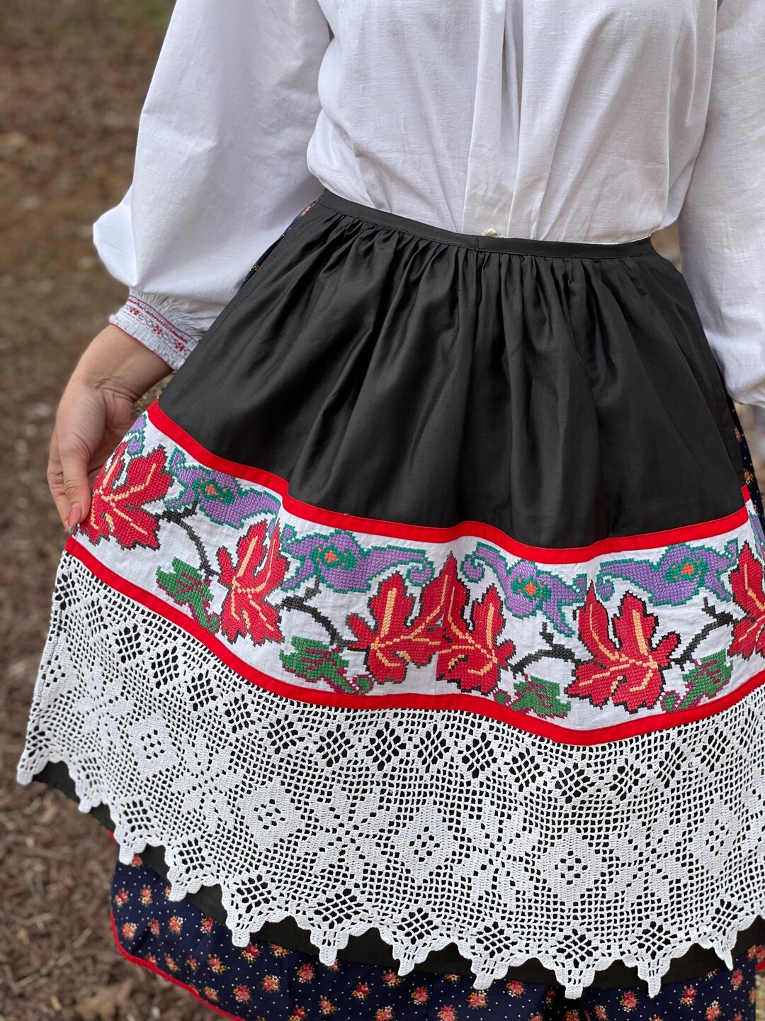 Perfection! Antique Ukrainian Apron Traditional Ukrainian Apron Fully ...