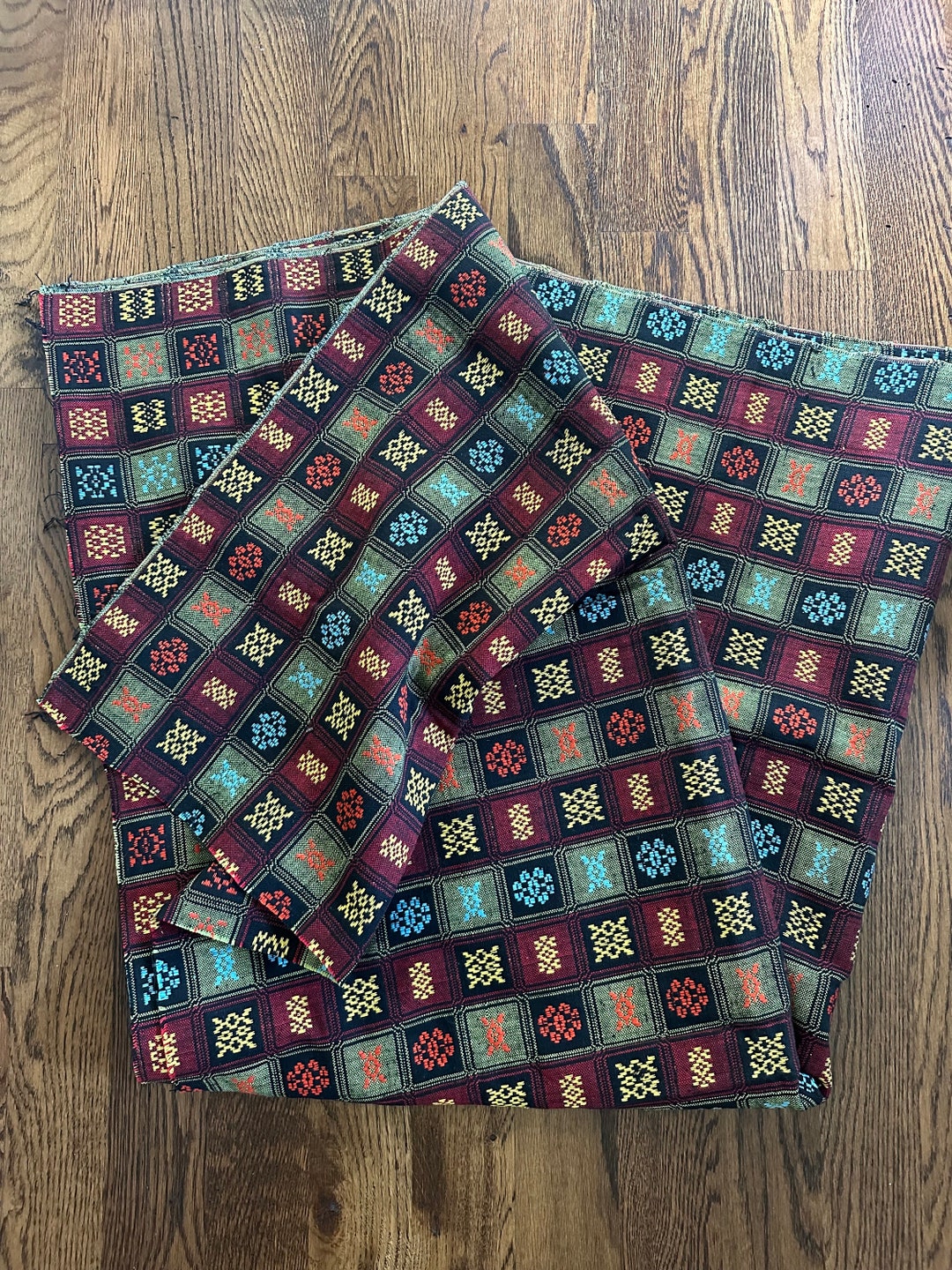 Old Ukrainian Fabric for Ukrainian Plahta Beautiful Colors Traditional ...