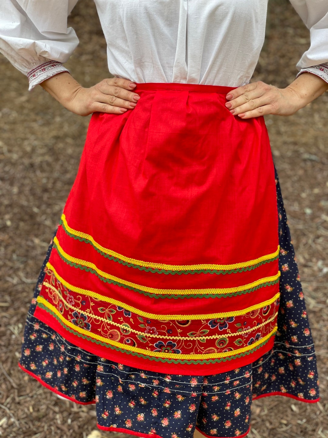 Beautiful Vintage Ukrainian Apron From Kharkiv Region Cotton New ...