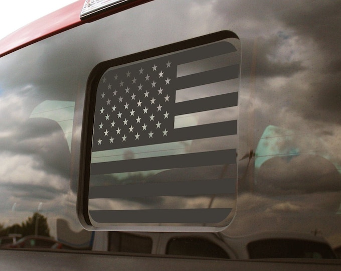 Rear Window Slider American Flag Decal Fits 2015-2020 Ford F150 F250 ...