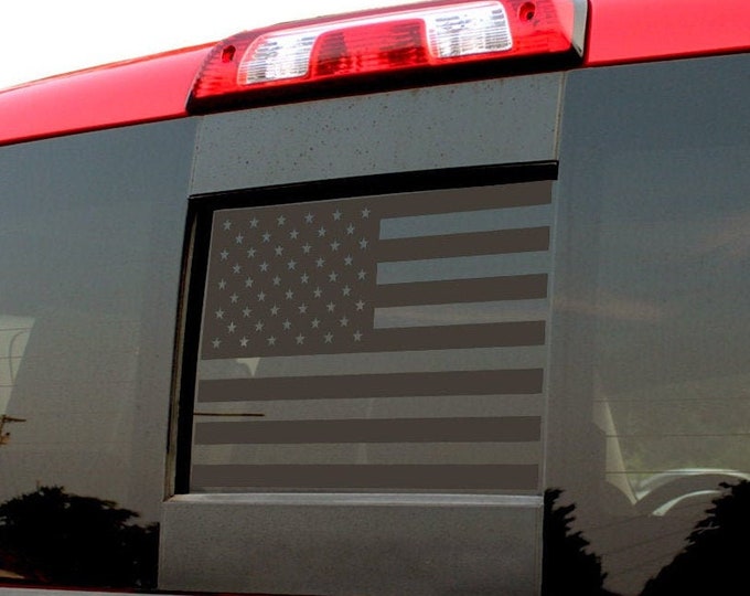 Rear Window Slider American Flag Decal Fits 2014-2018 Chevy - Etsy