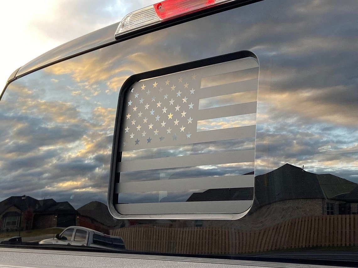 Rear Window Slider American flag Decal Fits 2015-2020 Ford | Etsy