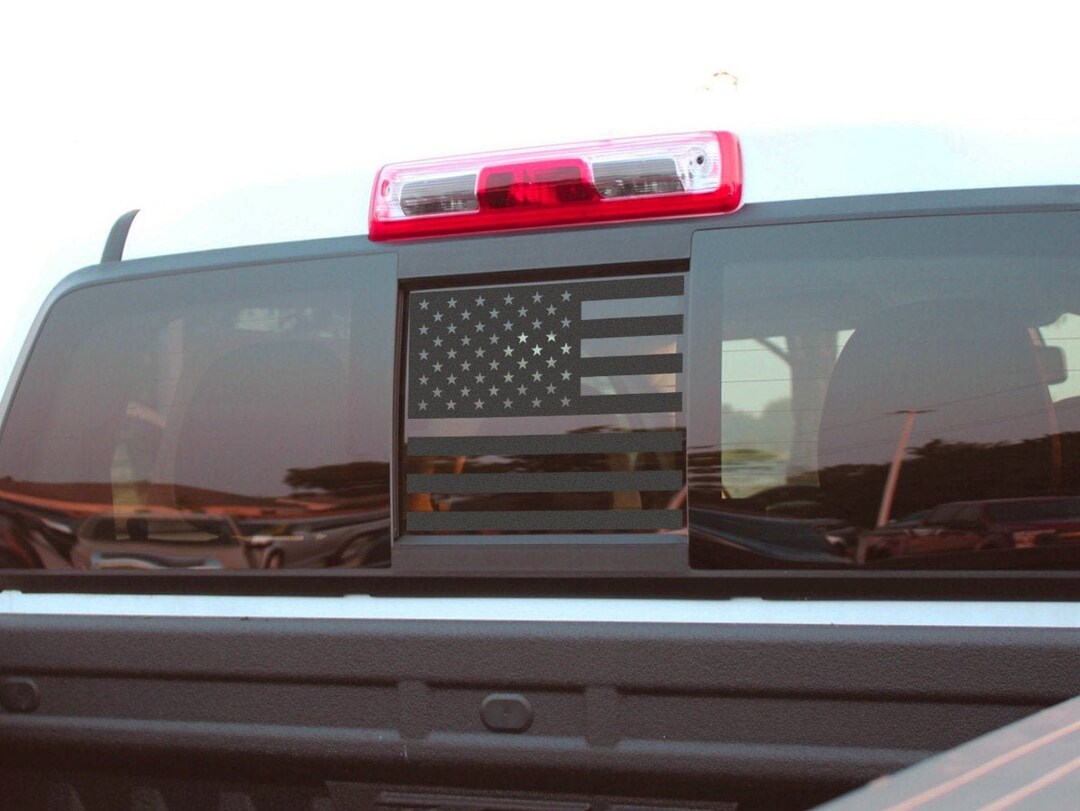 Rear Window Slider American Flag Decal Fits 2015-2022 Chevy - Etsy