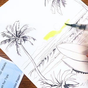 Beach Watercolor - Etsy