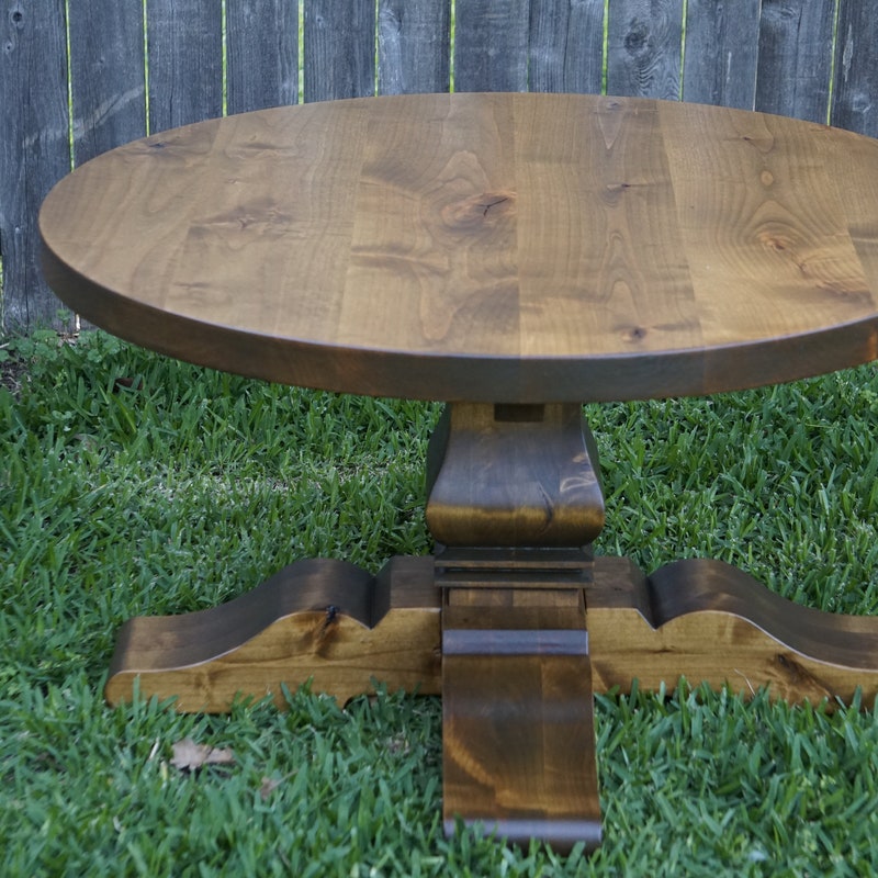 Round Pedestal Table - Etsy