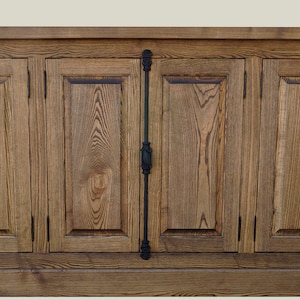 Wood Panel Sideboard, Cremone Bolt, Buffet, Handmade, Console, Rustic ...