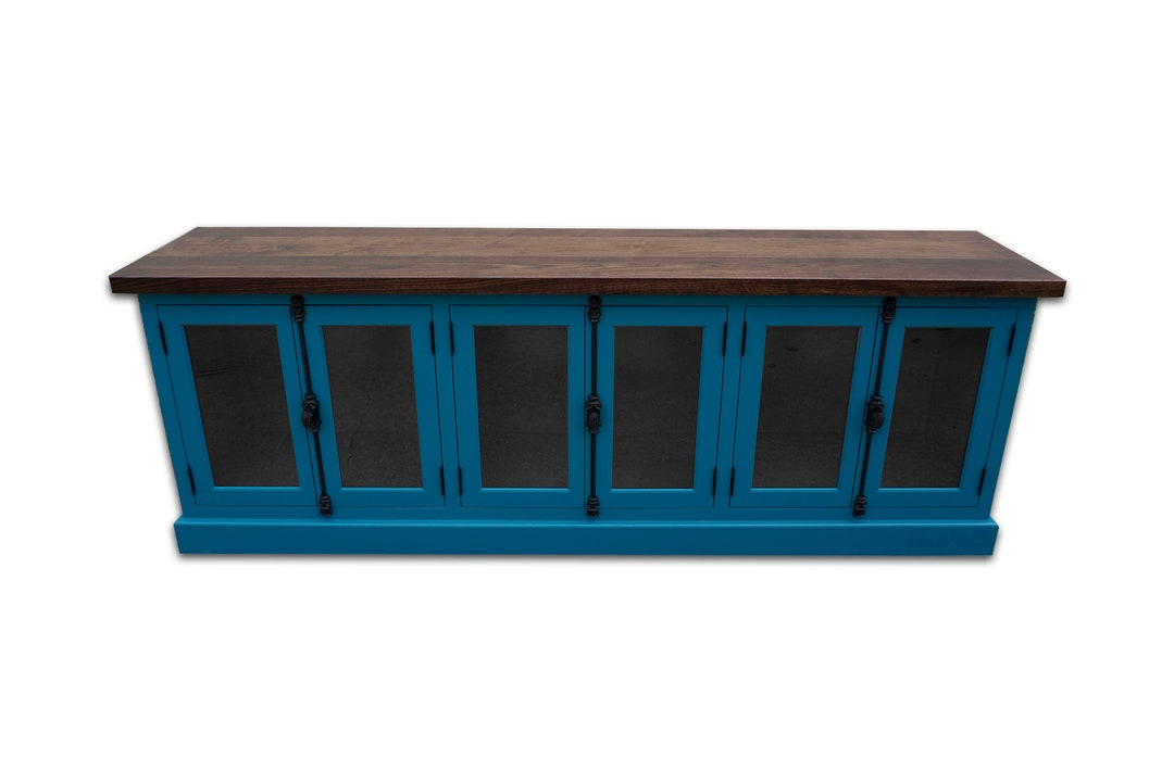 Wood Panel Sideboard, Cremone Bolt, Buffet, Handmade, Console, Rustic ...