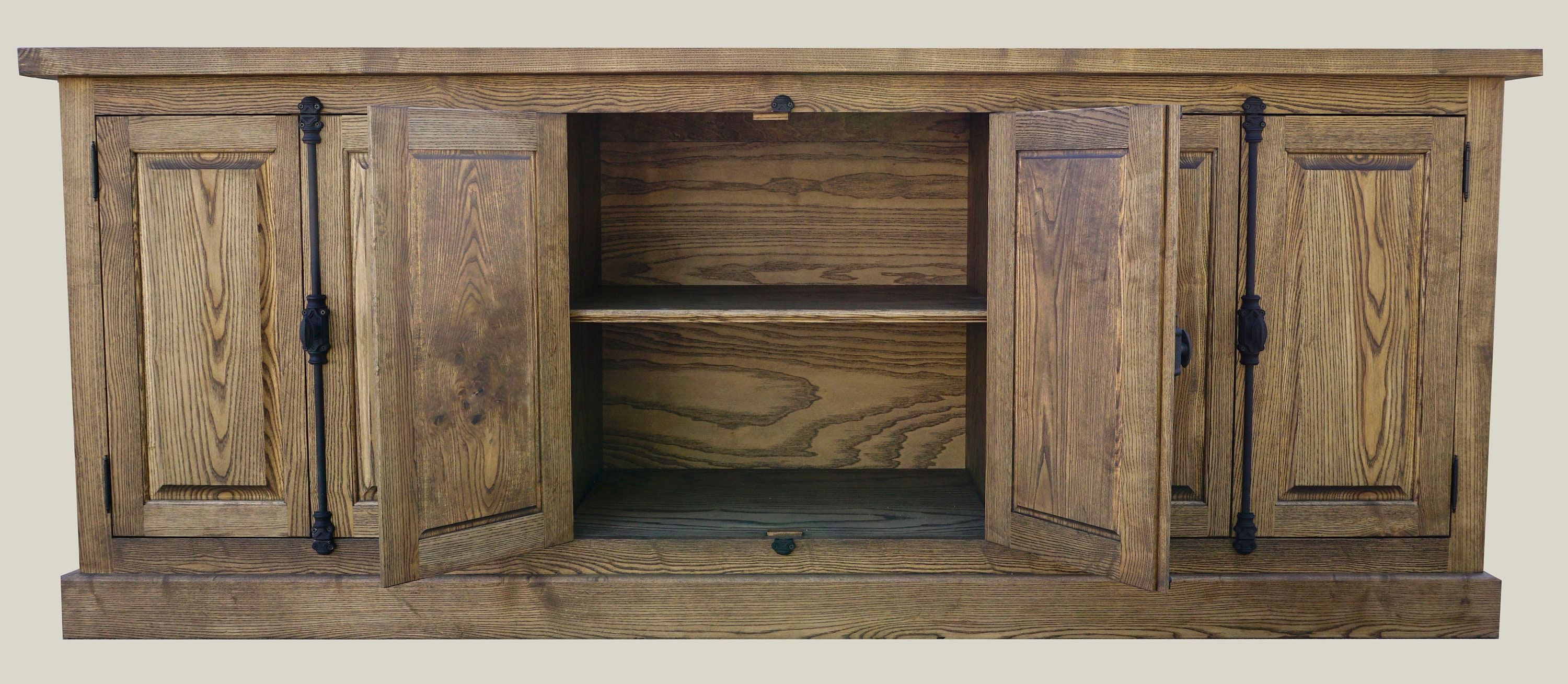 Wood Panel Sideboard, Cremone Bolt, Buffet, Handmade, Console, Rustic ...