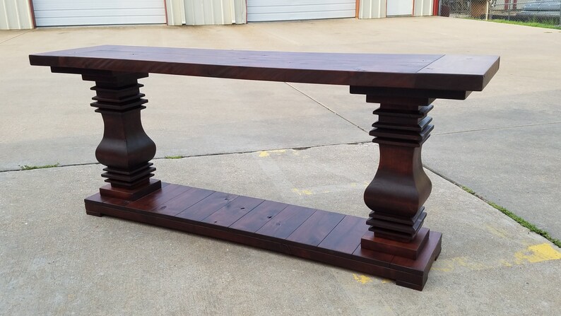 Console Table Farmhouse Table Sofa Table Rustic Solid Wood - Etsy