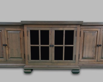 Rustic Media Console - Etsy