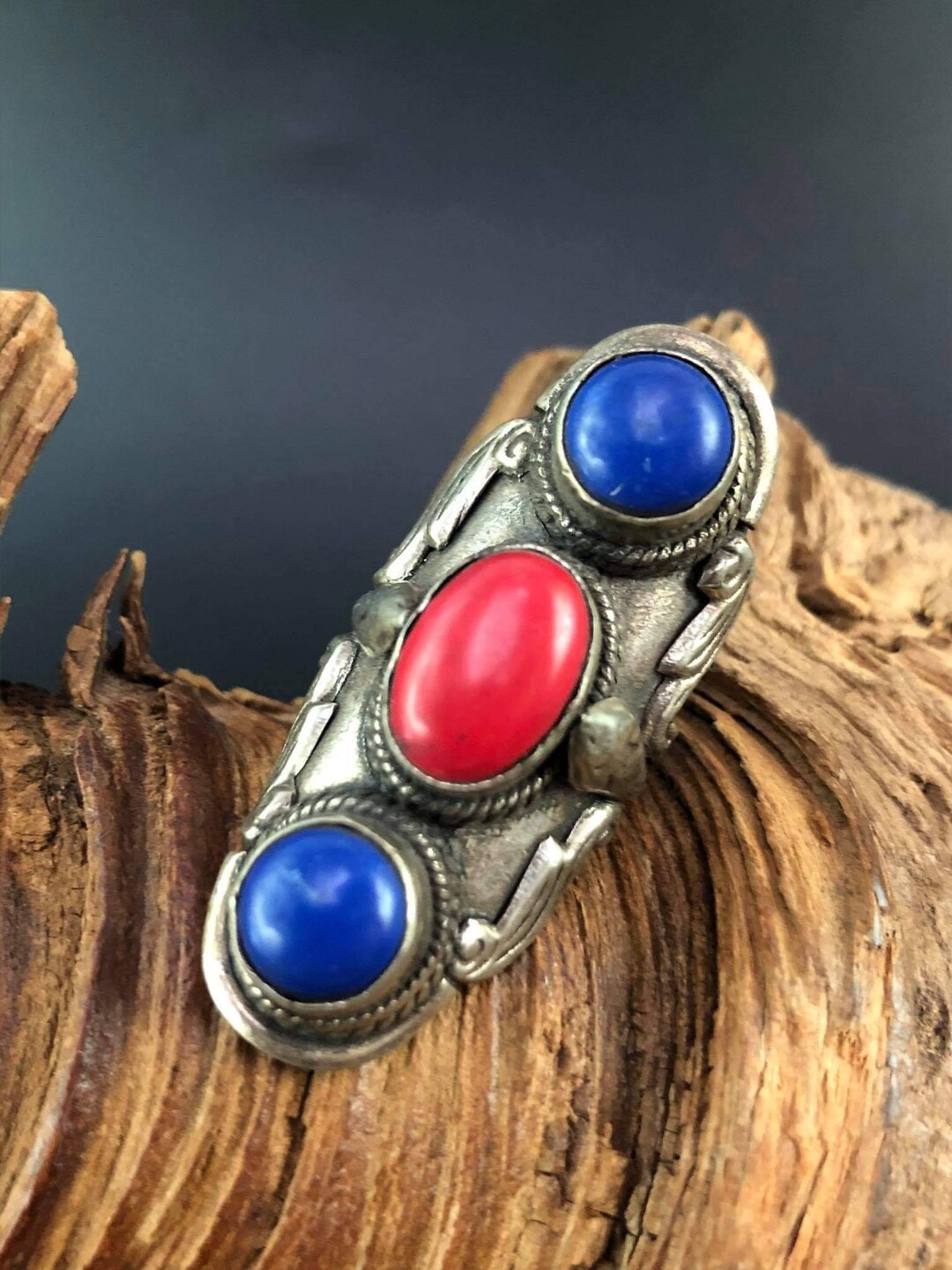 Nepal Tribal Ring ,vintage Ring, Statement Jewelry, Nepal Ring,tribal ...