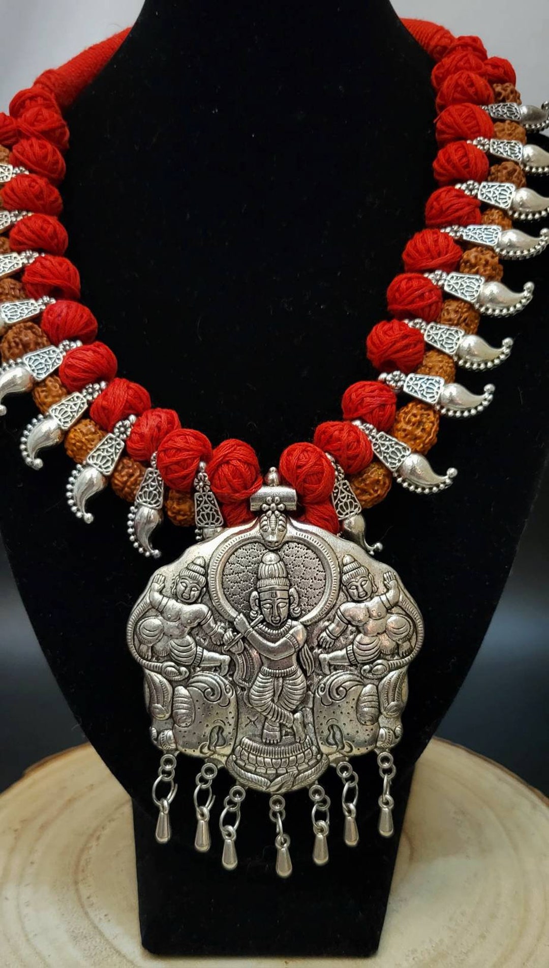 Handcrafted Krishna Pendant Necklace Spiritual Jewelry for ...