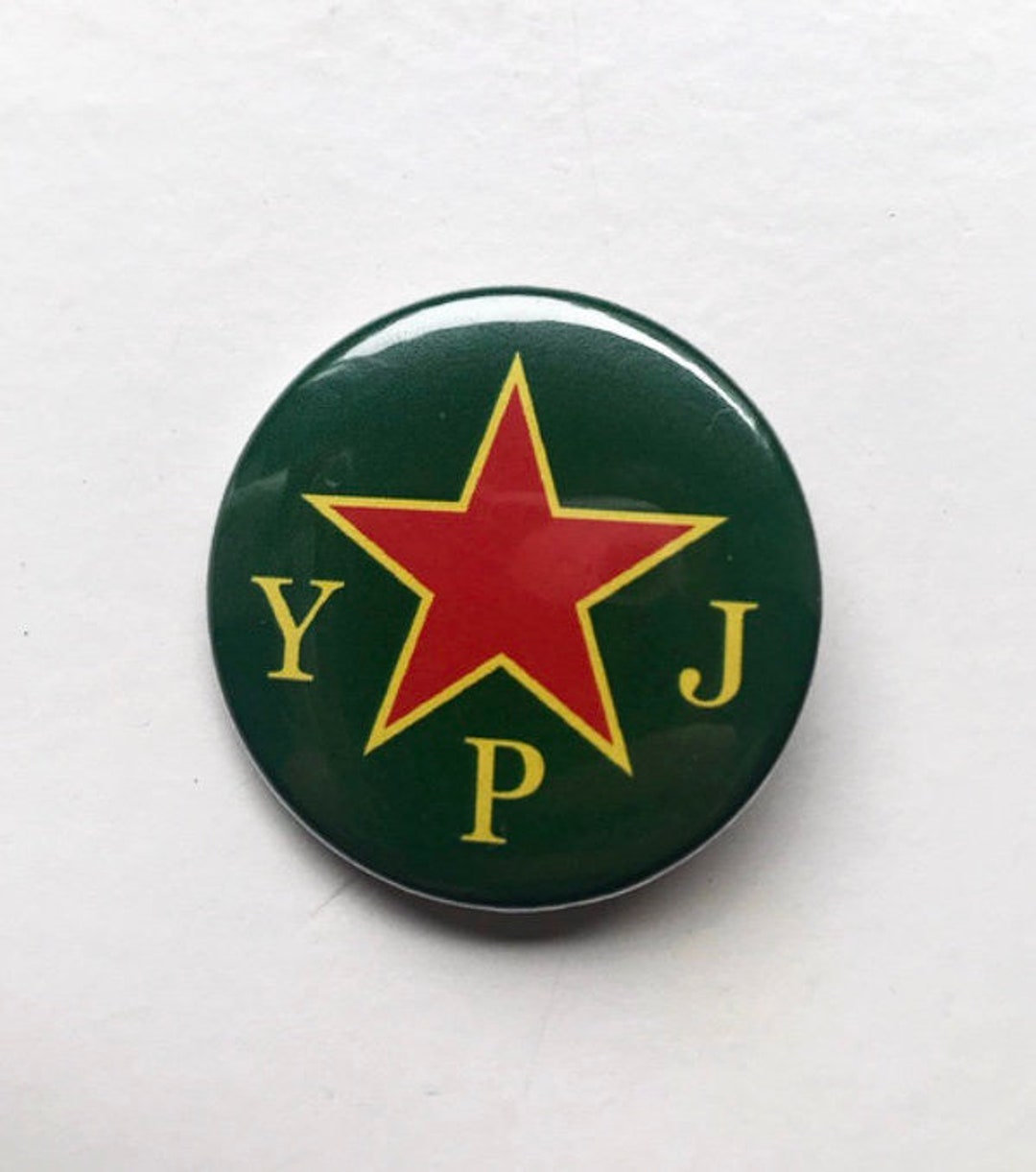 YPJ Star Pin - Mylar Plastic Button - Etsy