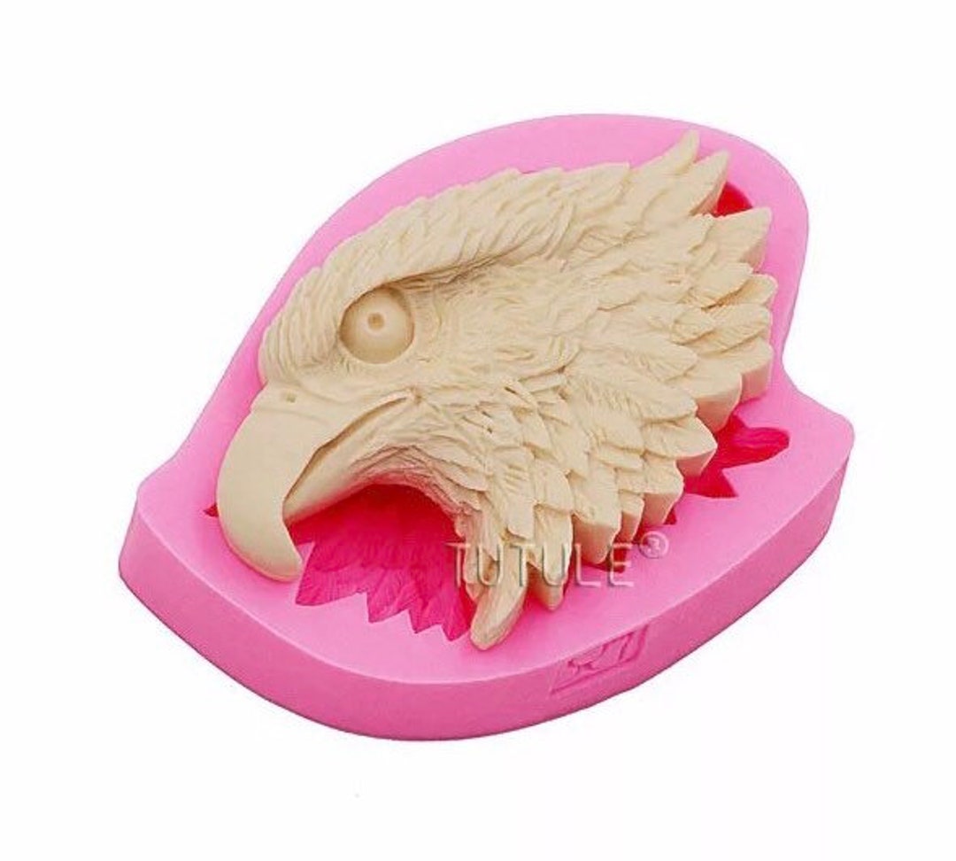 Bald American Eagle Head Bird Mould Mold / PMC / Precious Metal Clay ...