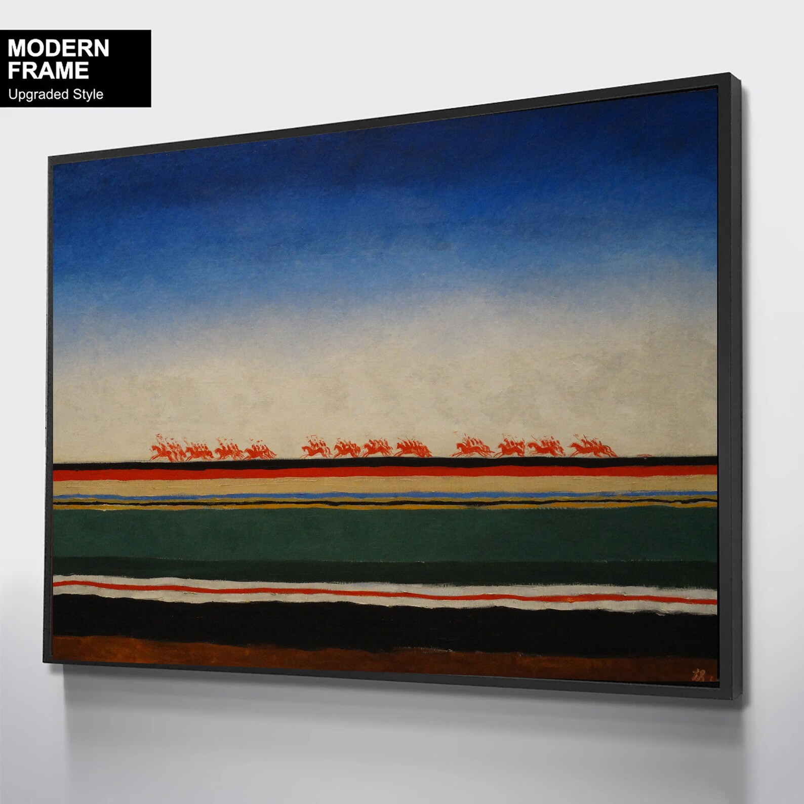 Kazimir Malevich - "red Cavalry Riding", Fine Art Print Retro Art ...