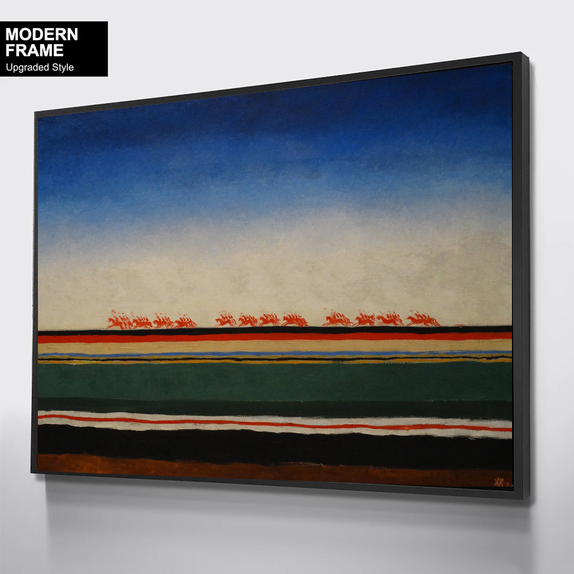 Kazimir Malevich - "red Cavalry Riding", Fine Art Print Retro Art ...