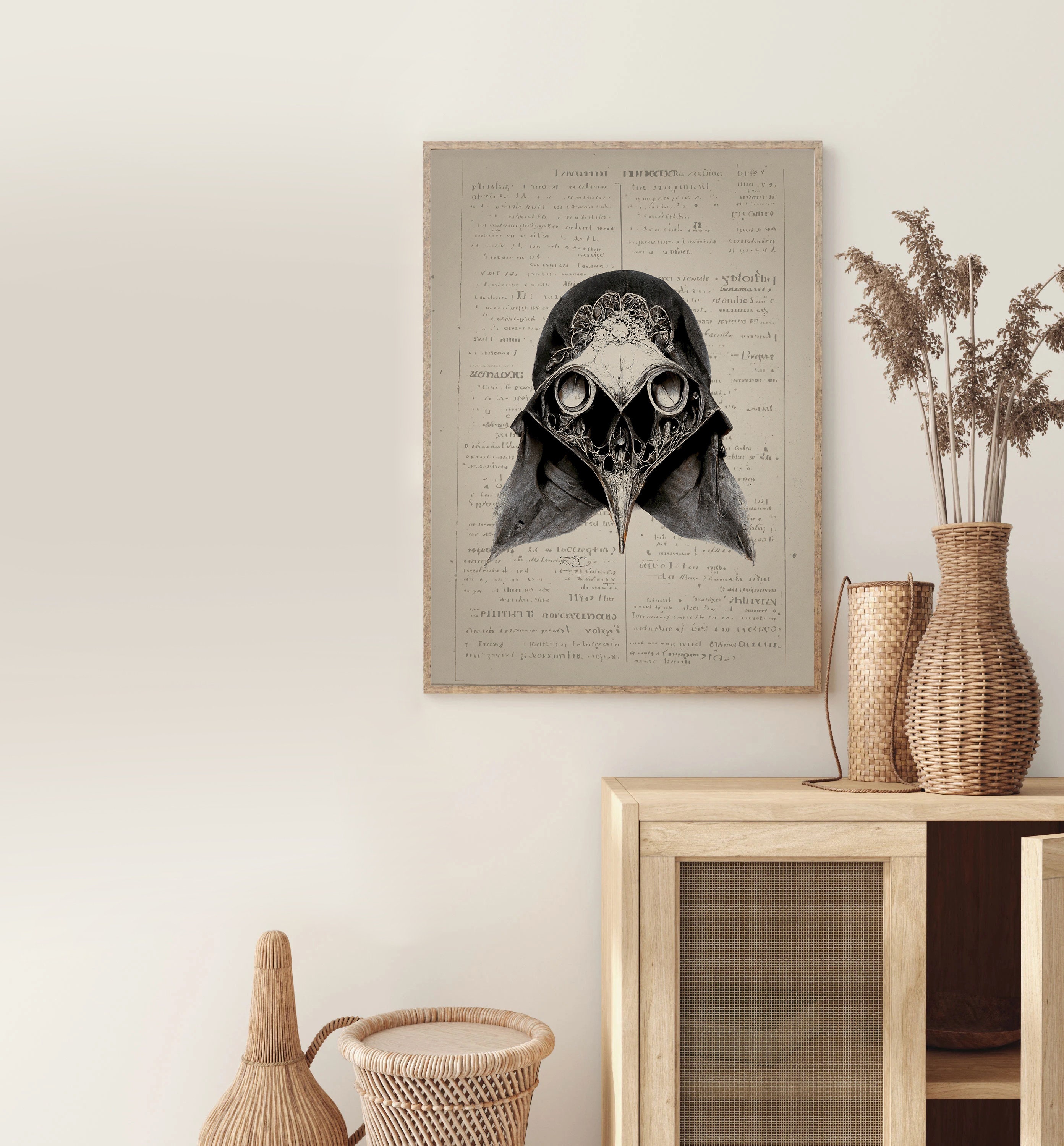 Plague Doctor Victorian Macabre Decor Canvas Art Creepy - Etsy