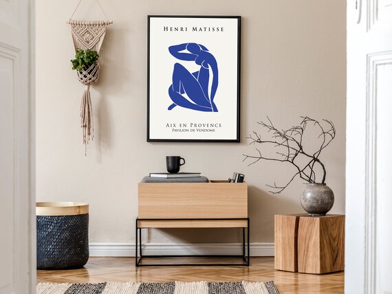 Henri Matisse Blue Woman Print Matisse Print Art Canvas - Etsy
