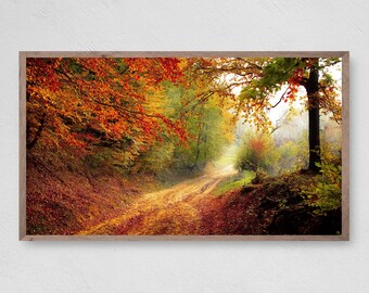 Samsung Frame TV Art Autumn Landscape Art Autumn Fall Vibes Yellow ...