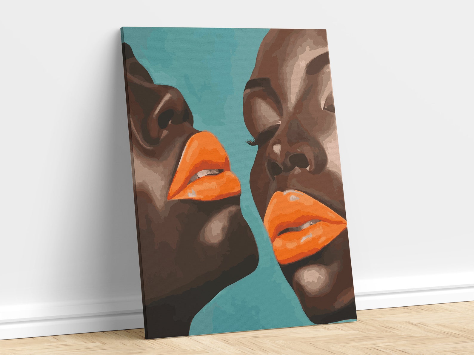 African American Woman Art Melanin Lips Art Black Girl - Etsy