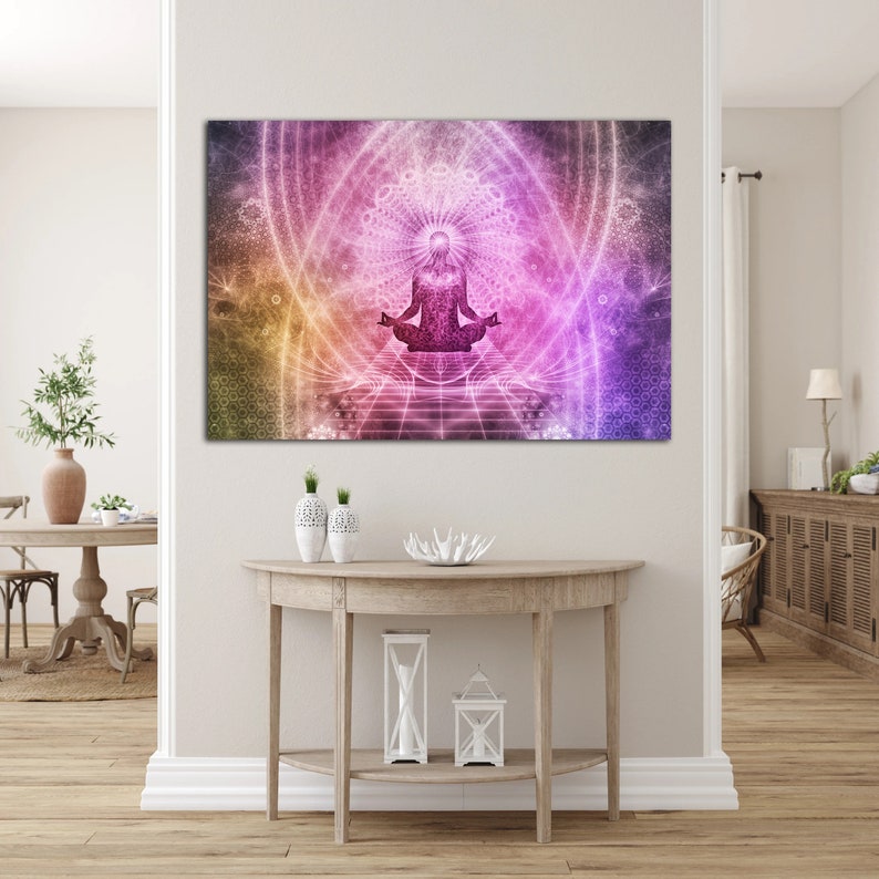 Chakra Surreal Art, Canvas for Meditation, Buddhist Monks Gift ...