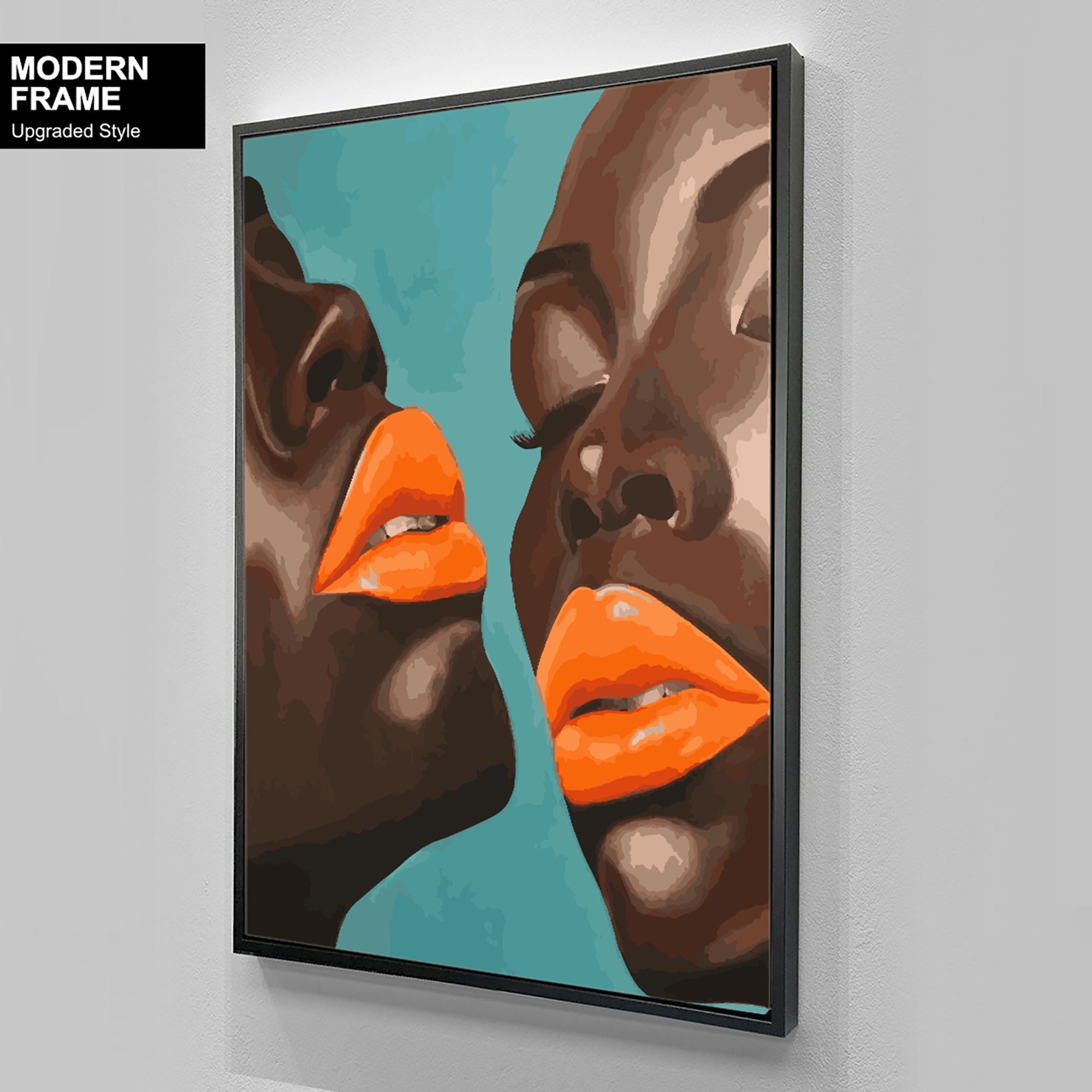 African-american Woman Art, Melanin Lips Art, Black Girl Portrait ...