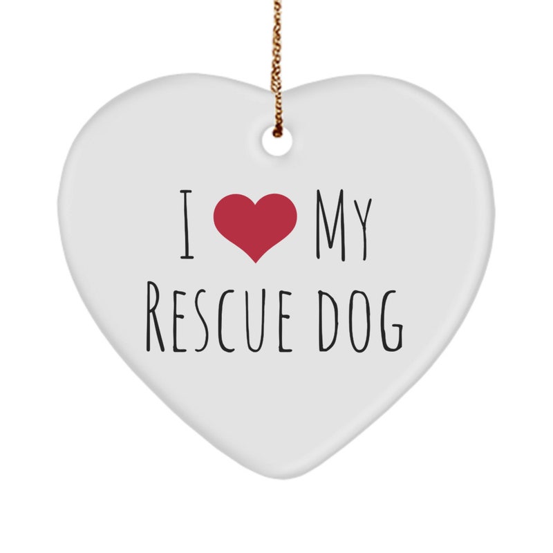 I Love My Rescue Dog - Etsy