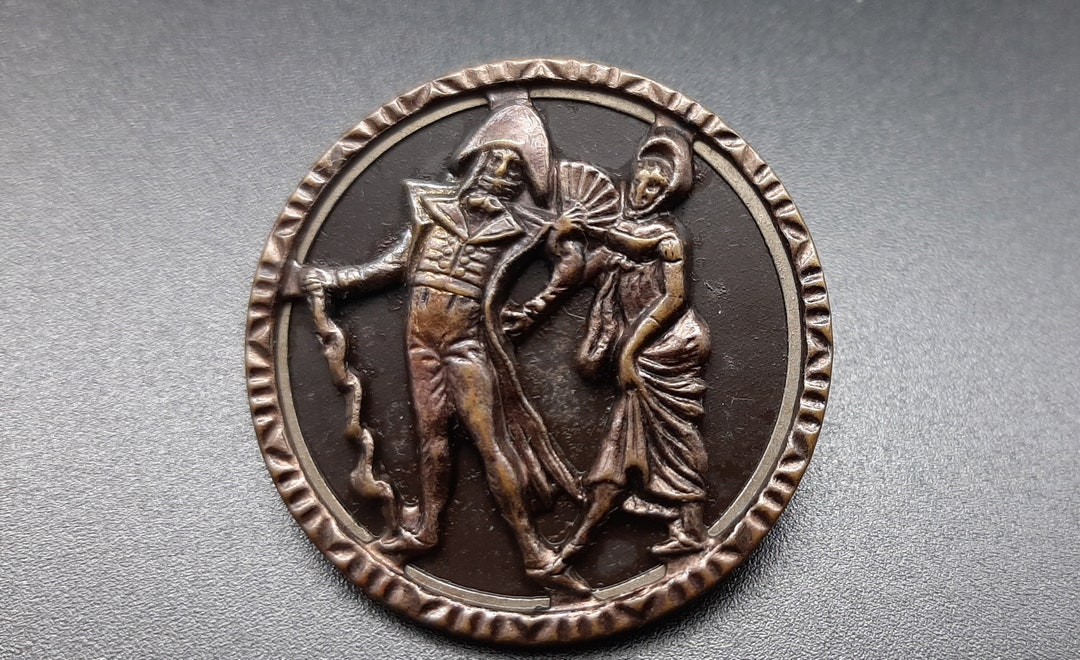 Antique French Victorian Unusual Figurine Button - Etsy