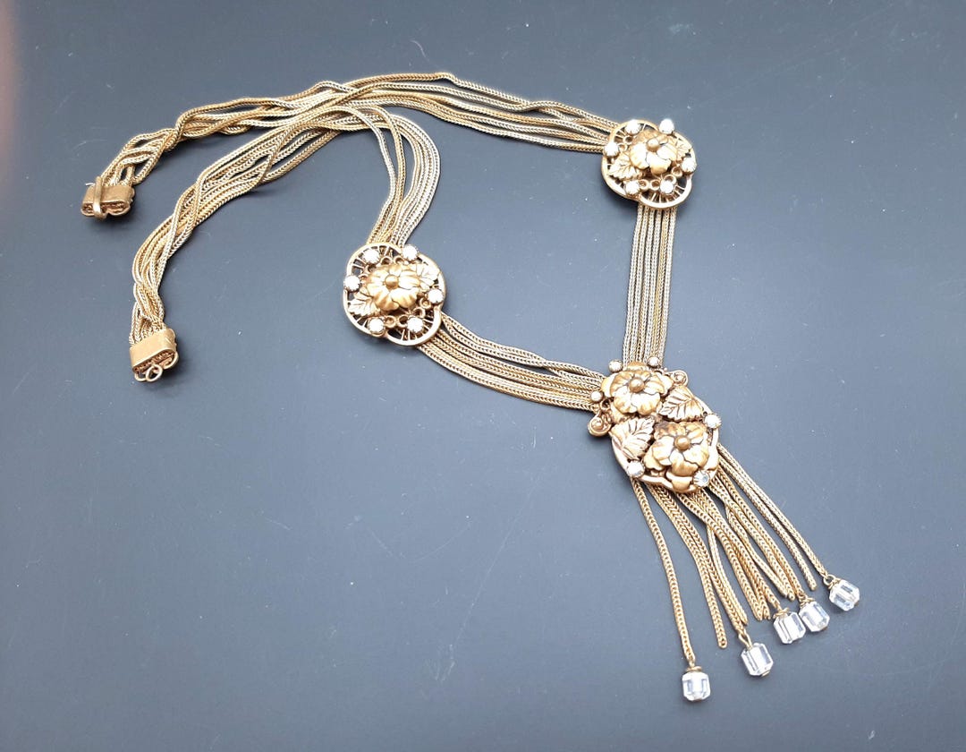 Antique Art Deco 1920s Max Neiger? Czech Tassel Necklace - Etsy UK