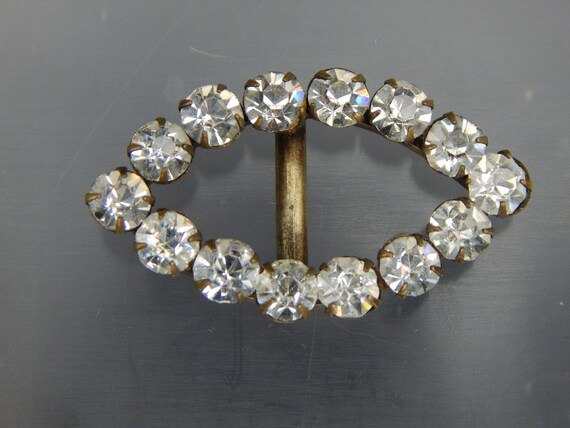 Antique French Edwardian Pretty Paste Evening Shoe Bu… - Gem