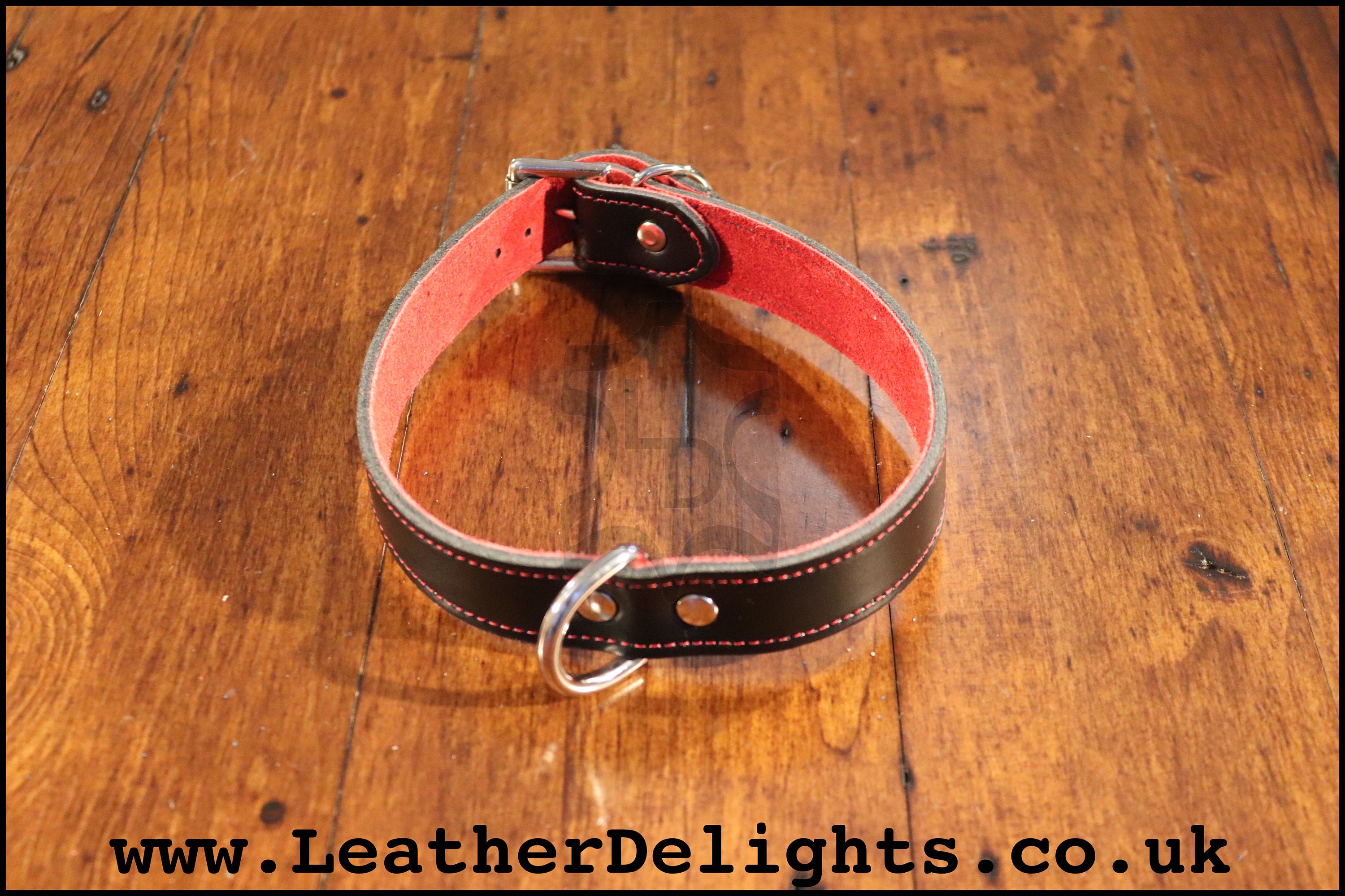 BDSM Collar with Welded D Ring Bondage Fetish Leather Choker - Etsy Polska