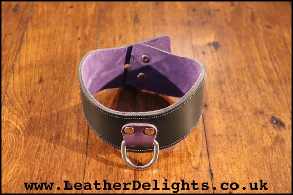 BDSM Contour Collar With Welded D Ring Bondage Fetish Leather - Etsy UK