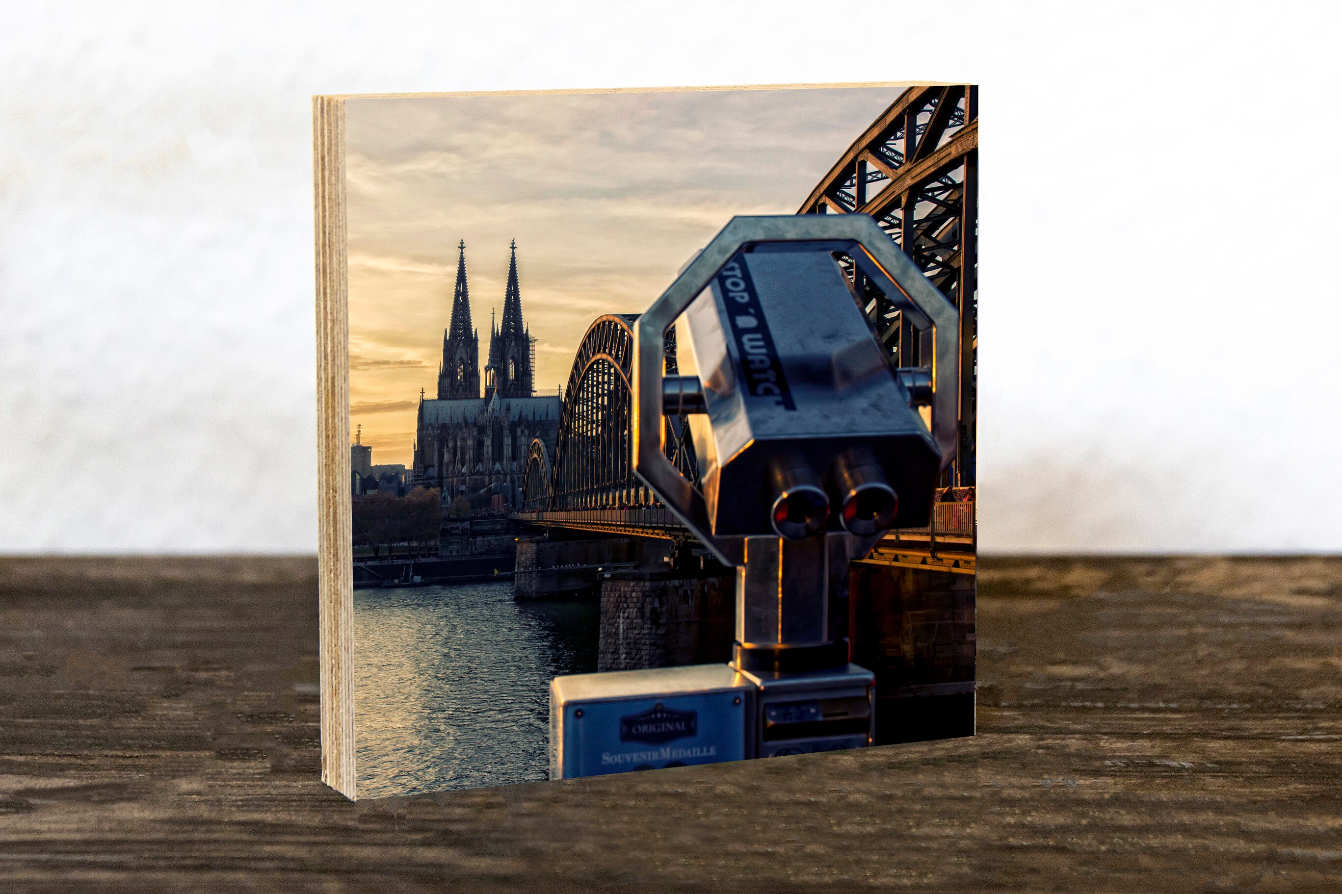 Kölner Dom auf Holz *10 x 10 cm* - Etsy.de