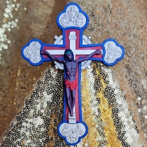 Handmade Crucifix for Lwa Nanchon. Vodou Altar Decoration and Sevis Lwa ...